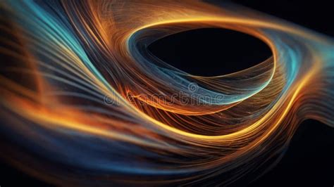 An Abstract Depiction Of Musical Staves Transformed Into Waves Symbolizing Sound Stock Image