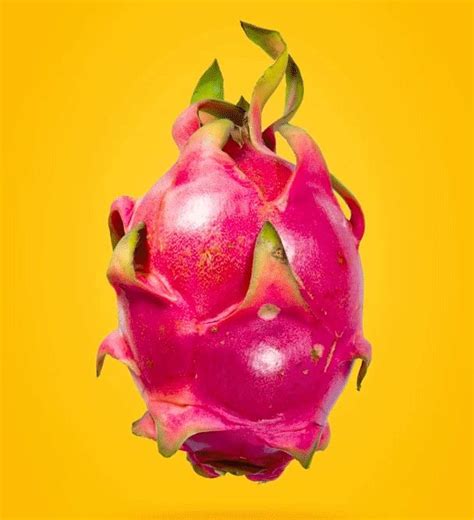 Rhythmic Stop Motion Short Juicy Insides Of Tropical Fruit Dragon