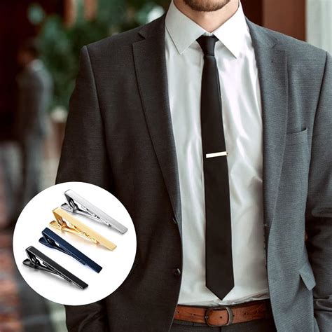 Black Tie Clip Eliminate Tie Pins Tie Clips Tie Chains And Tie Tacks