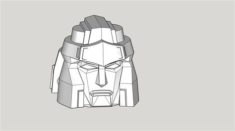 Free 3d File Shattered Glass Megatron Head・3d Printing Model To
