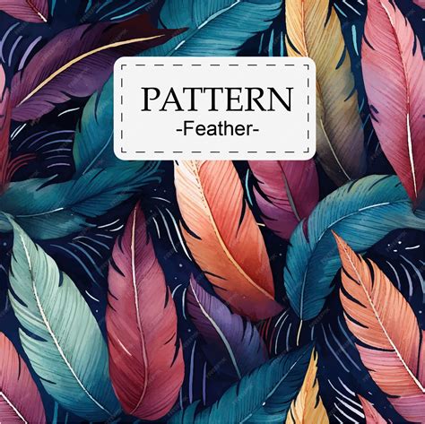 Premium Vector Abstract Feather Texture Print Pattern Seamless