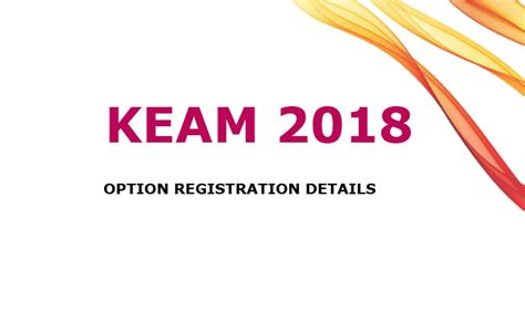 Keam 2018 Option Registration Step By Step Instructions Mixindia