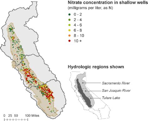 1 Nitrate Contamination Is A Big Problem For Shallow Domestic Wells Download Scientific Diagram