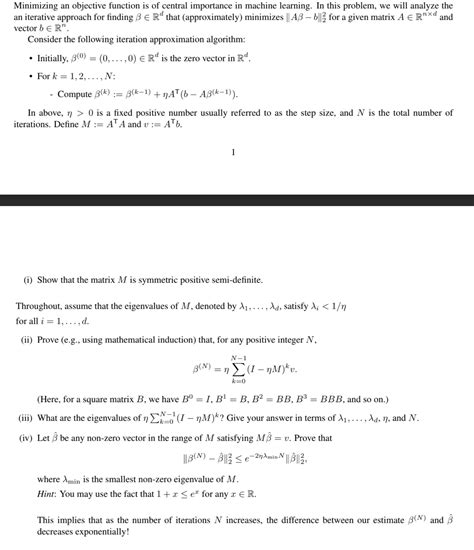 solved minimizing an objective function is of central