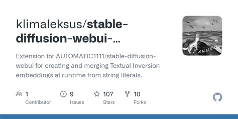 GitHub Klimaleksus Stable Diffusion Webui Embedding Merge Extension For AUTOMATIC Stable