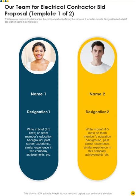 Electrical Contractor Bid Proposal Report Sample Example Document