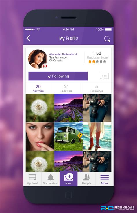 5 app profile ui psd psd for website mobile app ui by