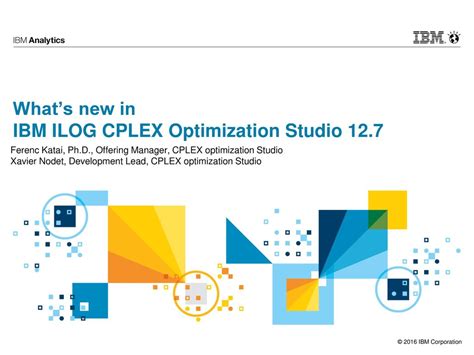 Ibm Ilog Cplex Optimization Studio Einfuehrung Latwestcoast