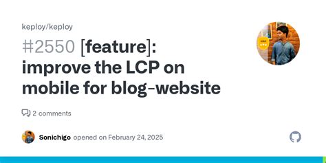 [feature] improve the lcp on mobile for blog website · issue 2550