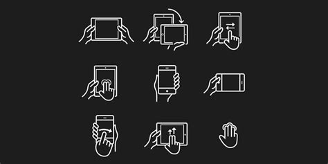 Free Gesture Icon Sets For Mobile App Designers Speckybabe