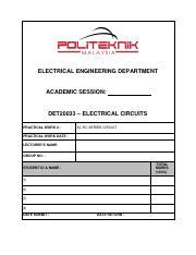 Understanding AC RC Series Circuits Practical Work Analysis Course Hero