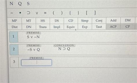 Solved Useing The 18 Rules Of Inference To Derive The