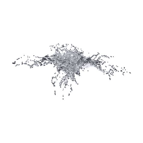 Futuristic Chrome Liquid Abstract Metallic Shape 3d Render 36152367 Png