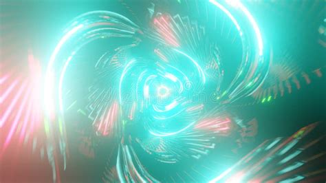 Rotating Colorful Trippy Animation Visual 3d Mandala Spiritual Pattern