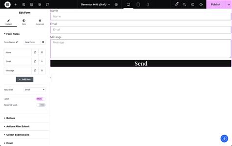 Add A Subscribe Form Using Elementor Pros Form Builder Elementor