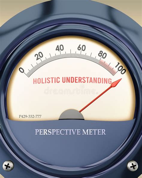Holistic Understanding And Perspective Meter That Is Hitting A Full Scale Showing A Very High