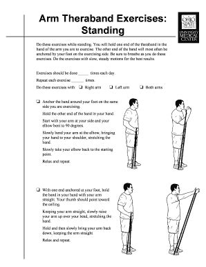 Home Exercise Program For Upper Extremity Theraband Exercises