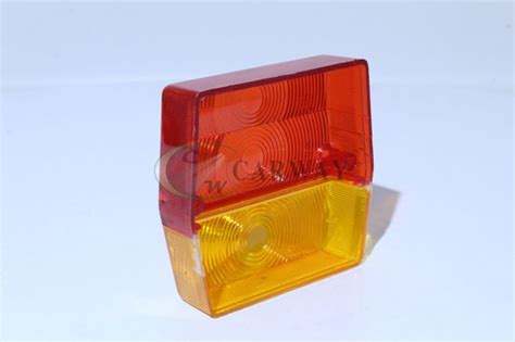 Стекло фонаря прицепа квадрат красный/оранжевый Сутиски 30.3716-01 ...