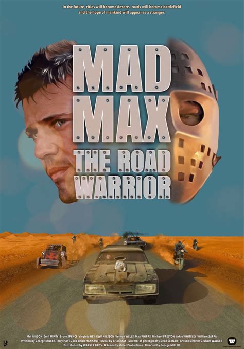 Mad Max The Road Warrior 1981 Alternative Movie Poster By Laurent Carbonelle Affiche Film