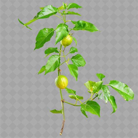 Passion Fruit Vine With Tendrils Climbing Plant And With Gre Png Tree