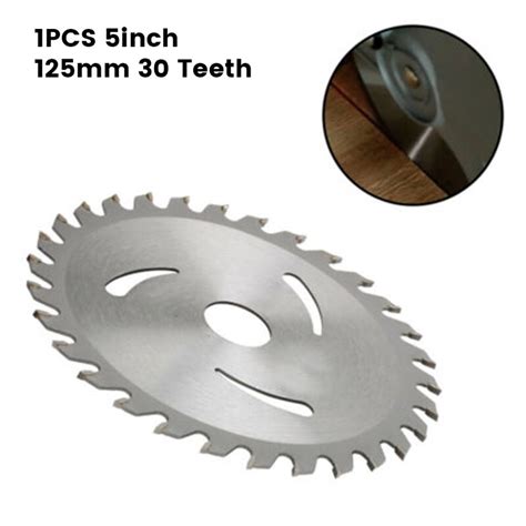 5 인치 톱 블레이드 125mm 원형 톱 블레이드 목공 용 목재 커팅 디스크 30 톱니 20mm 보어 사용하기 쉽고 긴 수명 톱날