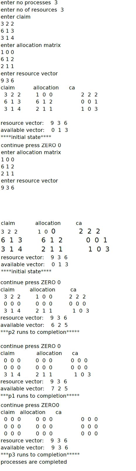 Poooda Simulate Bankers Algorithm For Dead Lock Avoidance