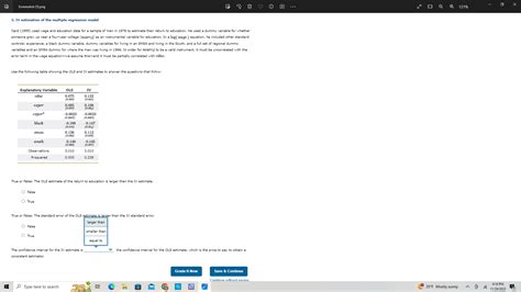 Solved IV Estimation Of The Multiple Regression Model Chegg