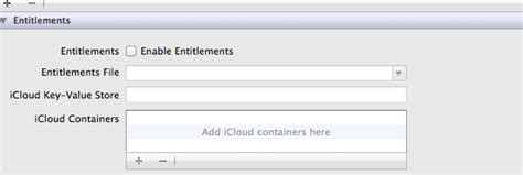 Xcode5 Xcode 5 Enabledisable Entitlements File Stack Overflow