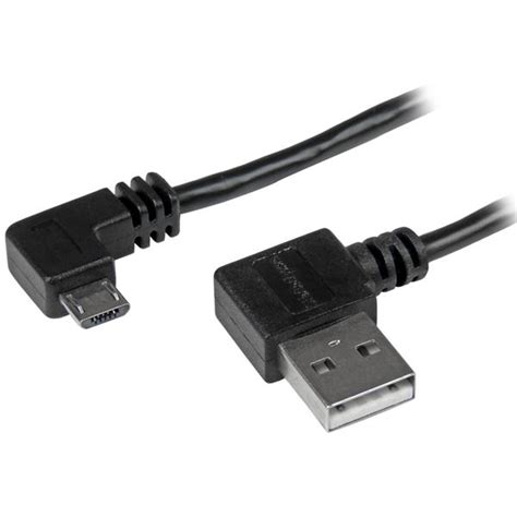 Micro Usb Cable With Right Angled Connectors M M M Ft Startech Com
