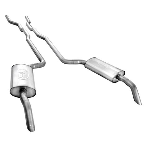 Stainless Works® V7381sw 304 Ss Turbo Chambered Header Back Exhaust