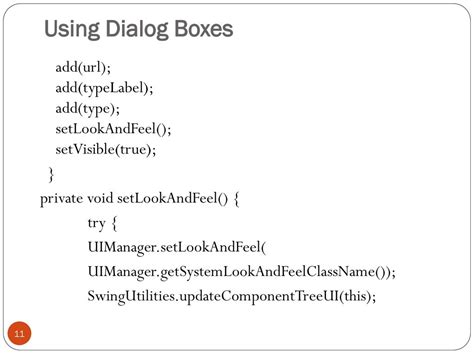 Building A Swing Interface Ppt Download