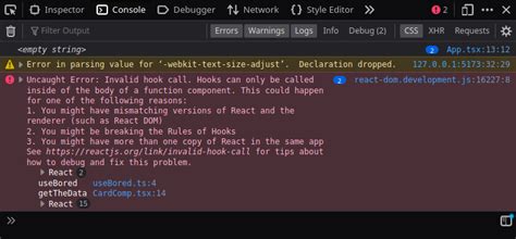 Javascript Cant Use My React Custom Hooks Inside Funcation Give Me
