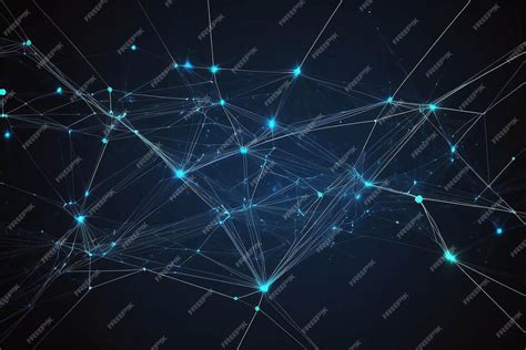 Grid Network Connection Abstract Node Background Stock Illustration