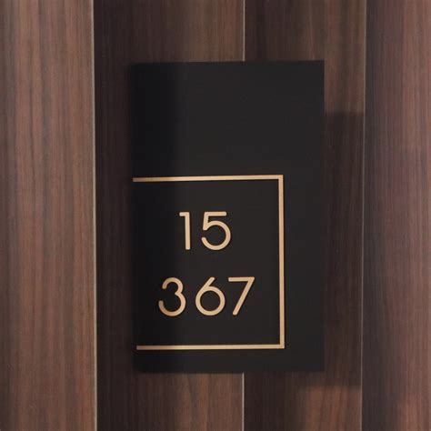 Modern Customised Unit Number Sign Home Decor Signs The Jomu Co Singapore