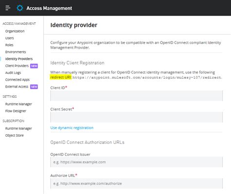 Sso Using Okta Openid In Anypoint Platform Identity Management