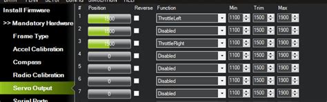 Arduboat Throttle Left And Right Not Showing Movement In Servo Output