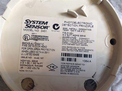 System Sensor 2451 Firealarms Tv Jjinc24 U8ol0s Fire Alarm