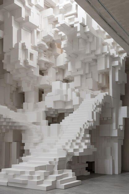 Premium Ai Image A Really Massive White Sculpture That Takes Up A Lot