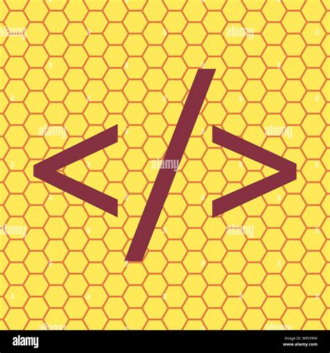 Programming Code Icon Symbol Flat Modern Web Design With Long Shadow And Space For Your Text