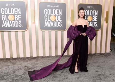 Selena Gomez Golden Globes Look 2023: A Vision in Velvet Valentino