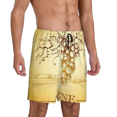 Daiia Bunch of Grapes Mens Woven Stretch Pajama Short,Short Pajama Pants-3X-Large - Walmart.com