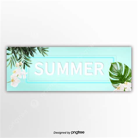 신선한 여름 일러스트 배너 템플릿 Psd 다운로드 디자인 자료 다운로드