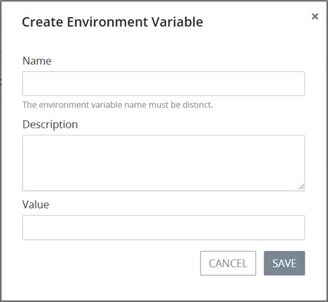 Create A New Environment Variable