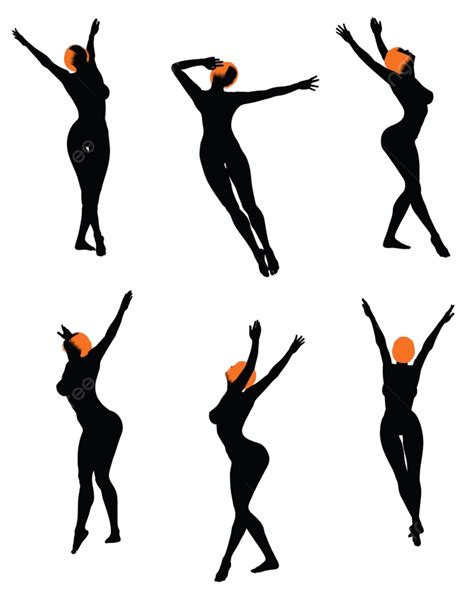 Naked Girl Silhouette PNG Transparent Naked Sexy Girls Silhouette Set Isolated Adult Naked