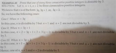Prove That One Of Every 3 Consecutive Positive Integers Is Divisible By