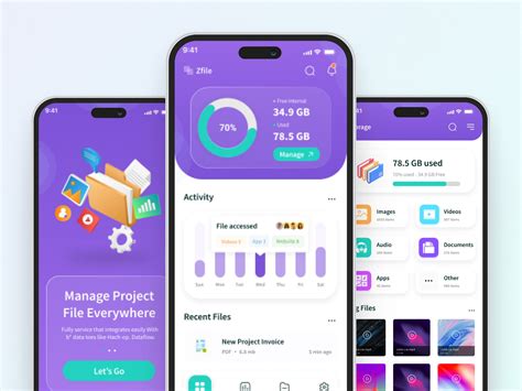 file management app design by digitech uk ui ux design agency on dribbble