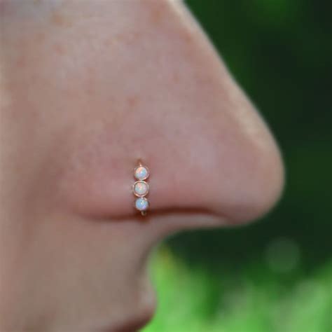 Pendiente Tragus Piercing De Nariz De Oro Anillo De Hélice Etsy España