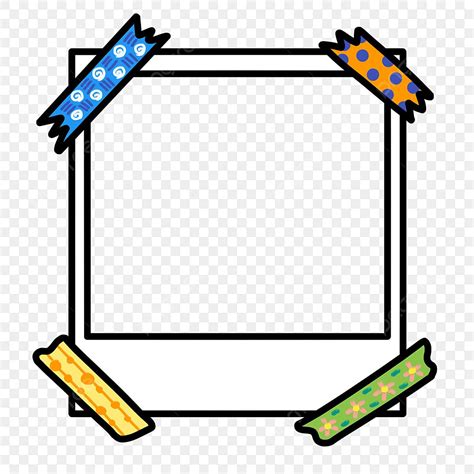 Borde Polaroid Contraste Png Dibujos Color De Golpe Marco Polaroid