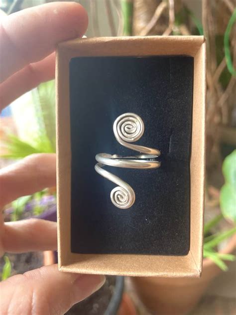Fibonacci Spiral Ring Silver Marta Ituño Jewelry