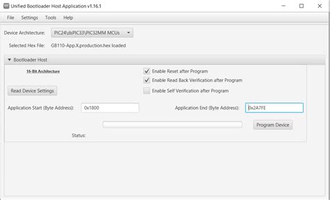 136 Using The Unified Bootloader Host Application